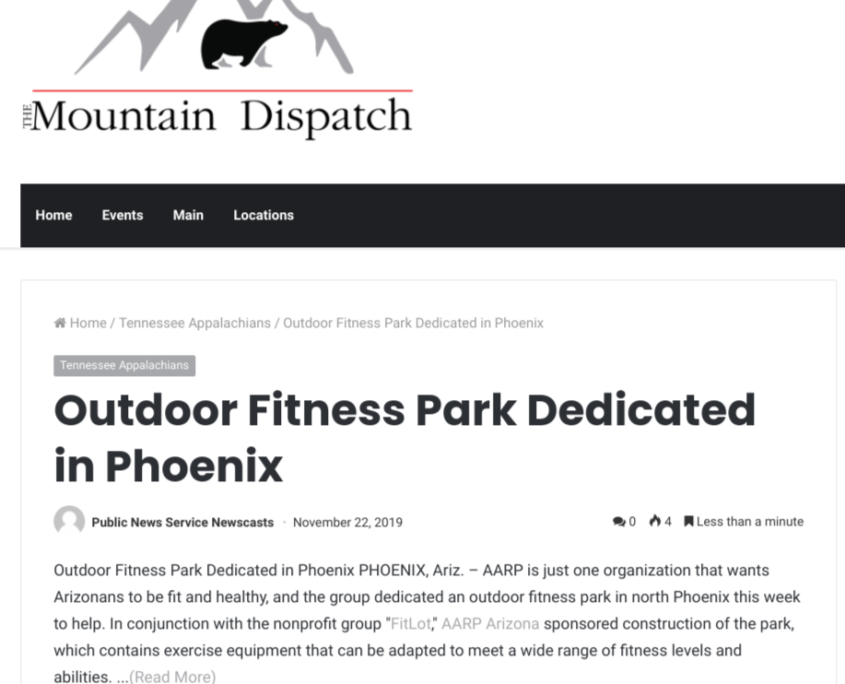 Phoenix | Rose Mofford Sports Complex | FitLot Outdoor Fitness Park ...