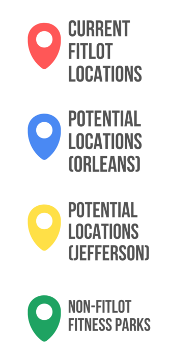 GNO FitLot Network Initiative – FitLot Outdoor Fitness Parks