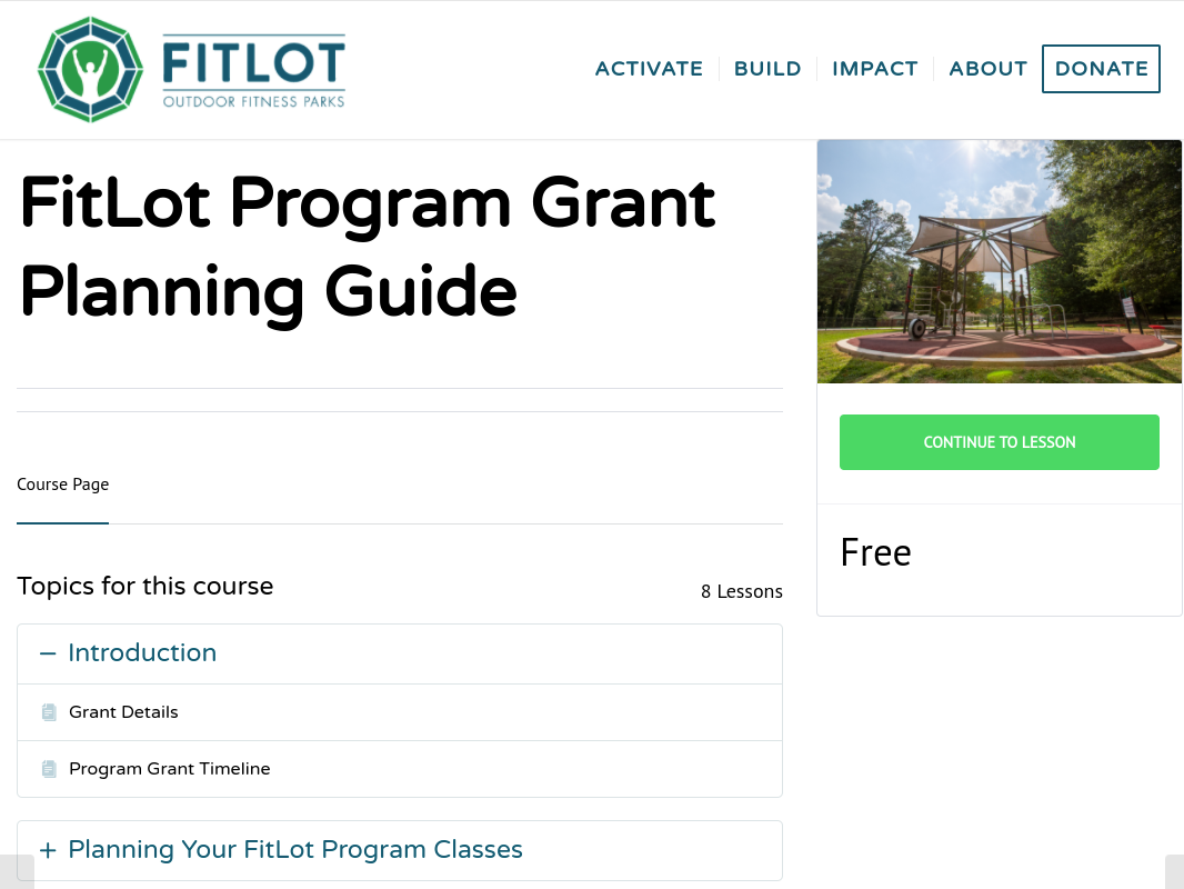 FitLot Program Hub – FitLot Outdoor Fitness Parks
