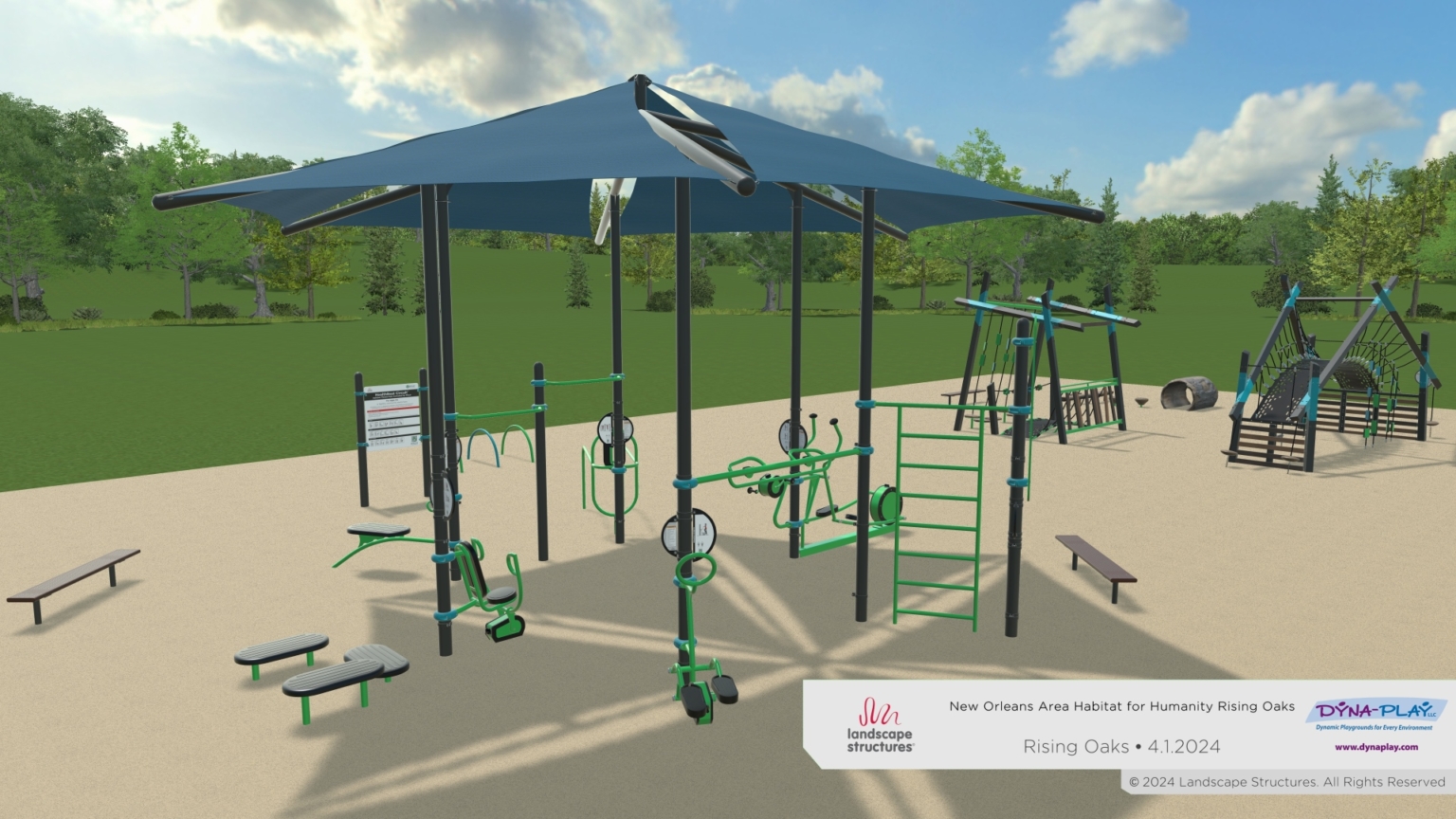 Habitat For Humanity - FitLot for Rising Oaks – FitLot Outdoor Fitness ...